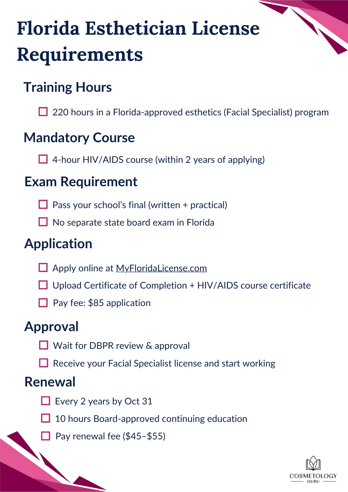 Florida Esthetician License: Everything You Need to Know