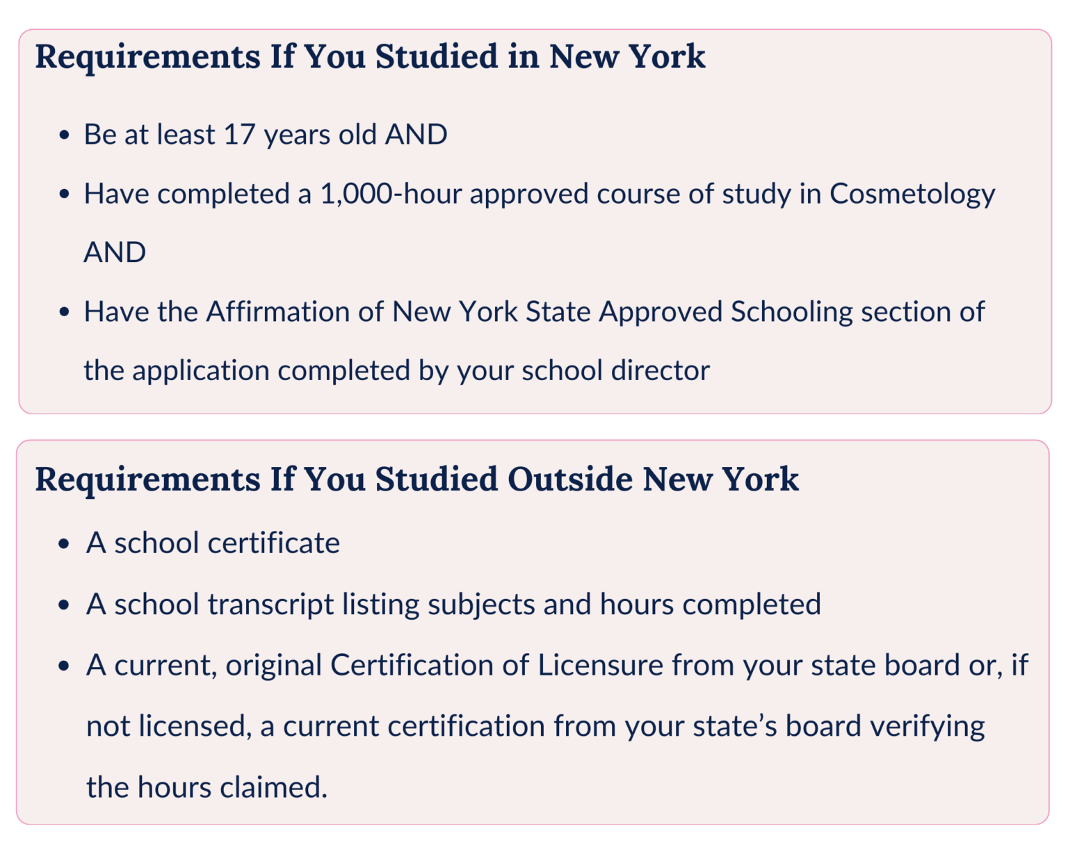 New York Cosmetology state board exam: Practice test and essential info