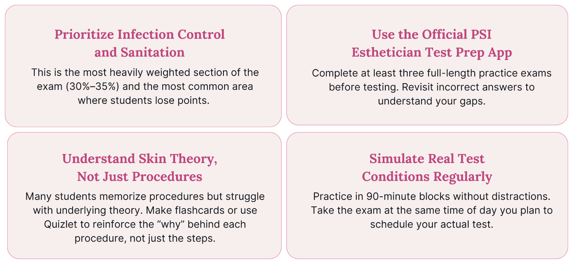 California Esthetician State Board Exam: Must-Knows + Practice Test ...